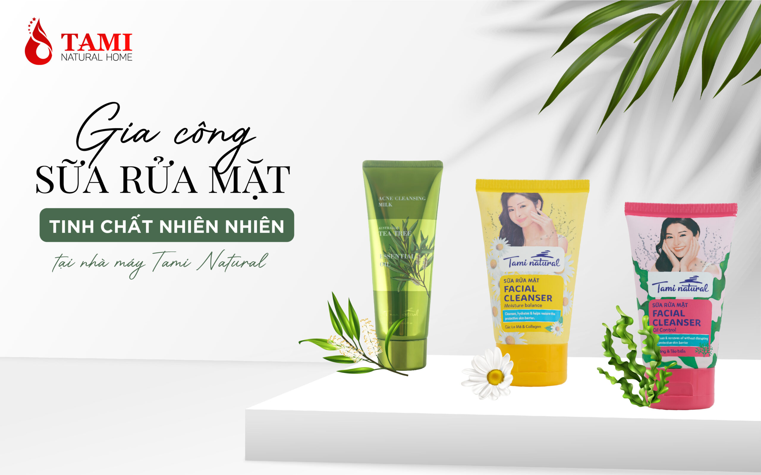 Gia công sữa rửa mặt tinh chất thiên nhiên tại Tami Natural - Tami Natural